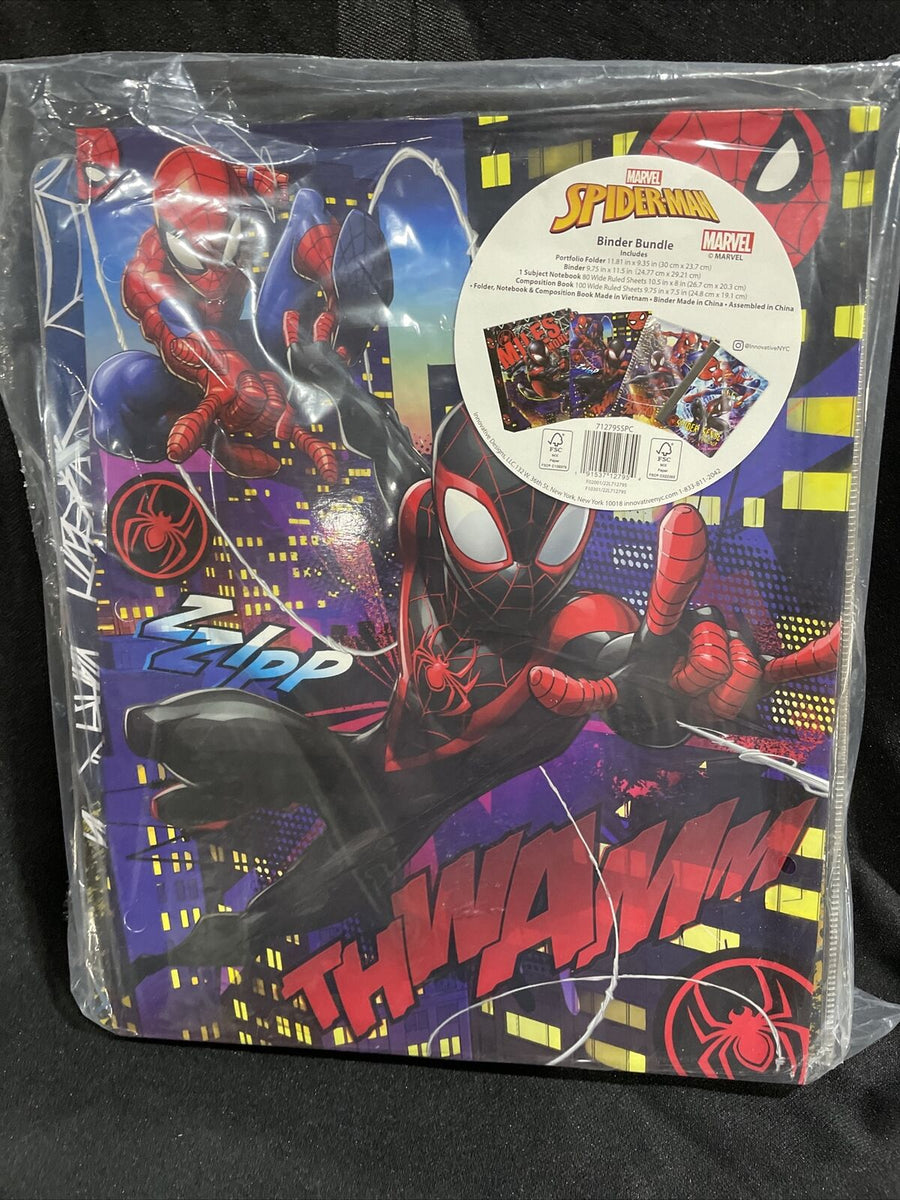 Marvel Spiderman 2 Notebook, Binder & Folder Bundle – The Odd Assortment