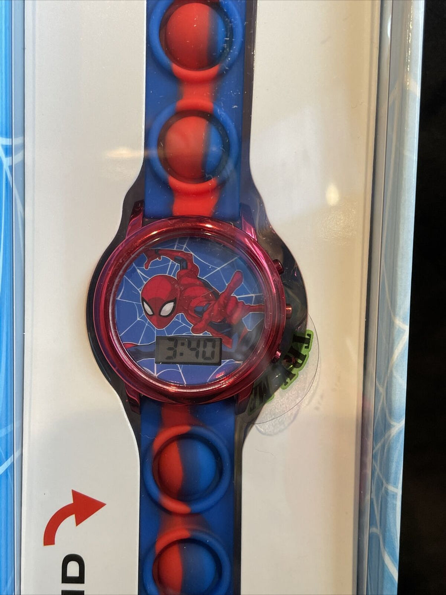 Spiderman Youth Popper Strap LCD Watch – The Odd Assortment