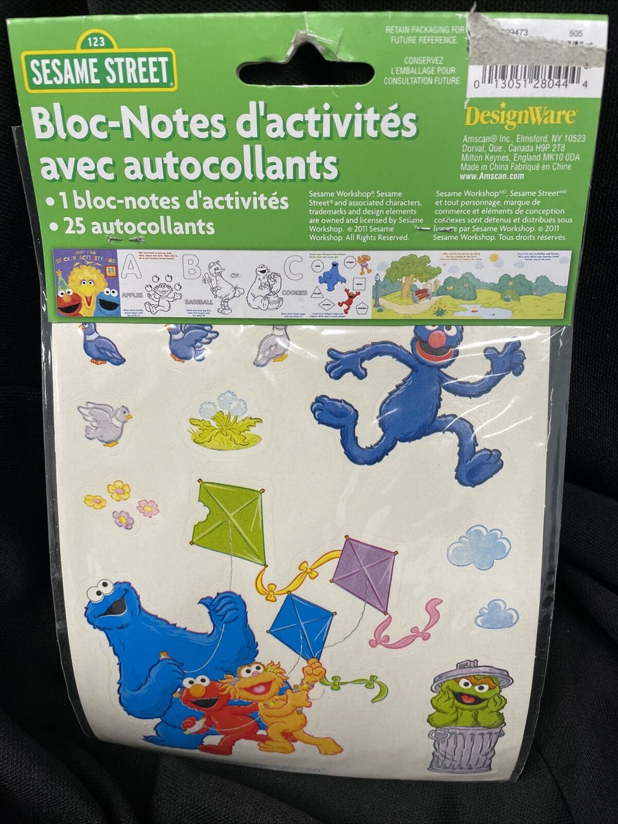 Party Time Sesame Street Sticker Activity Pad W/25 Stickers – The Odd ...
