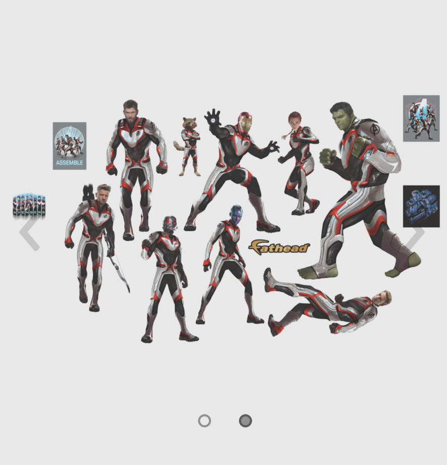 Original FATHEAD Avenger: Endgame Space Collection Decal Sticker 96-96 ...